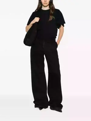 TWINSET Ruffled-sleeve Knitted T-shirt
