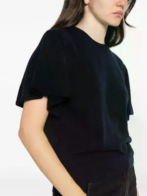 TWINSET Ruffled-sleeve Knitted T-shirt