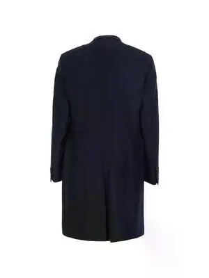 Giorgio Armani Diagonal-weave Single-breasted Coat