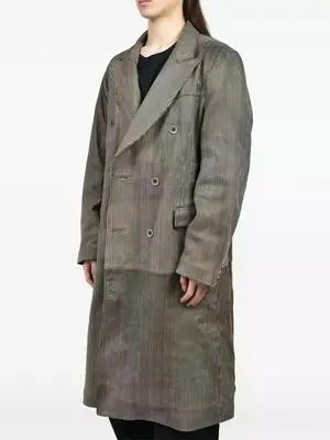 NO/FAITH STUDIOS Double-breasted Leather Coat