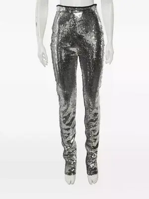 David Koma Sequinned Slim-fit Trousers