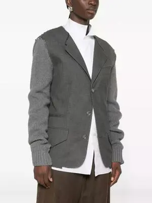 SONIA CARRASCO Panelled Raw-edge Blazer