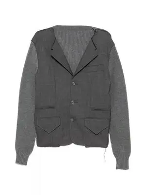 SONIA CARRASCO Panelled Raw-edge Blazer
