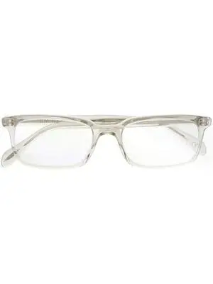Oliver Spencer Denison Square-frame Glasses - Grey
