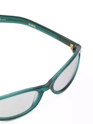 FLATLIST Olympia Oval-frame Sunglasses - Green