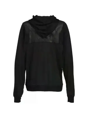 P.L.N. Mesh-panelled Cotton Hoodie