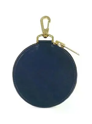 BLACK MEANS Embroidered Leather Coin Case