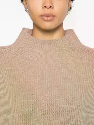Max Mara Ribbed-knit High-neck Sweater