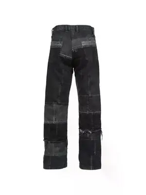 ANT Patchwork Wide-leg Jeans