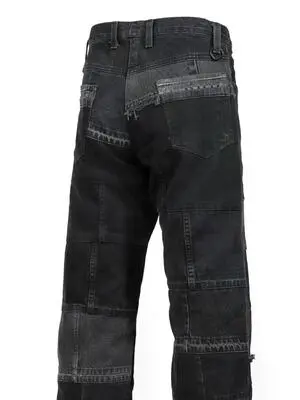 ANT Patchwork Wide-leg Jeans