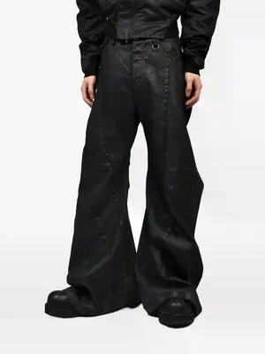 JULIUS Coated Flare-leg Jeans