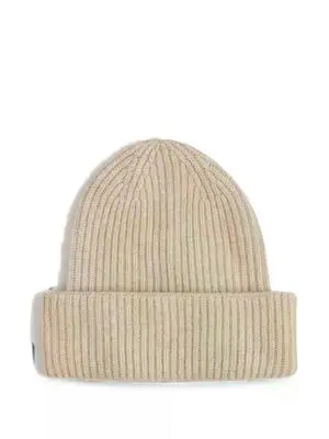 Fedeli Ribbed-knit Cashmere Beanie Hat - Neutrals