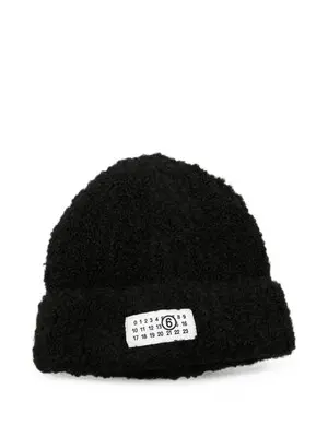 MAISON MARGIELA Logo Beanie - Black