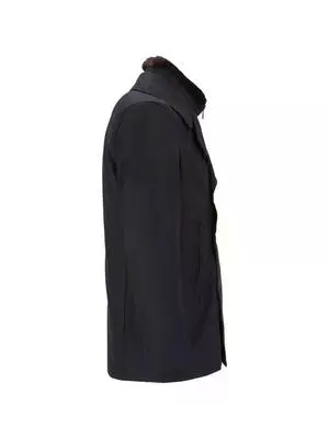 AL DUCA D’AOSTA 1902 Double-breasted Fur-collar Peacoat