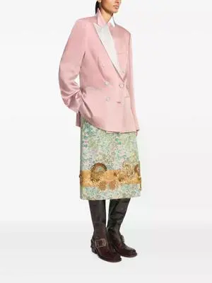 Dries Van Noten Double Breasted Tuxedo Blazer