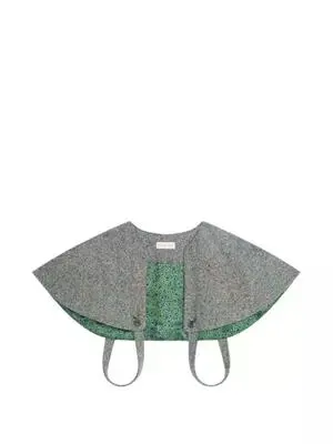 Dries Van Noten Wool Tweed Cape