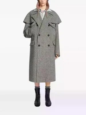 Dries Van Noten Wool Tweed Cape
