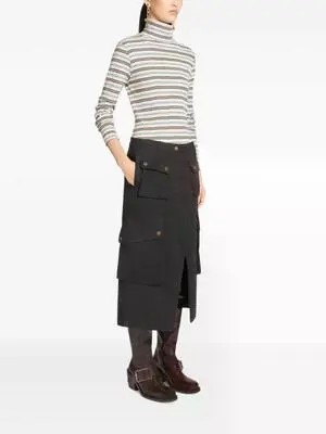 Dries Van Noten Ribbed Cotton Turtleneck T-shirt