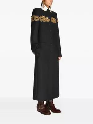 Dries Van Noten Embroidered Wool Coat