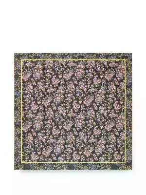 Dries Van Noten Silk Square Scarf - Black