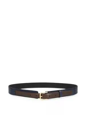 Dries Van Noten Double Leather Belt - Blue
