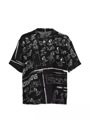PORTER CLASSIC Disney Aloha 101 Dalmatians Shirt - Black