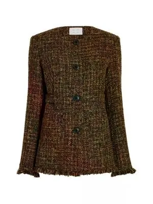 Proenza Schouler White Label Aurelia Tweed Long-sleeve Jacket