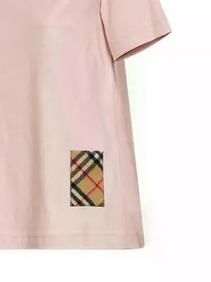 Burberry Check Cashmere Patch T-shirt