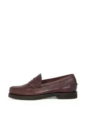 Visvim Penny-slot Leather Loafers - Red