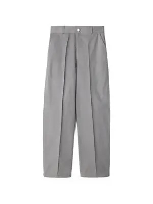 LEMAIRE Barrel Trousers In Polycotton Twill - Grey