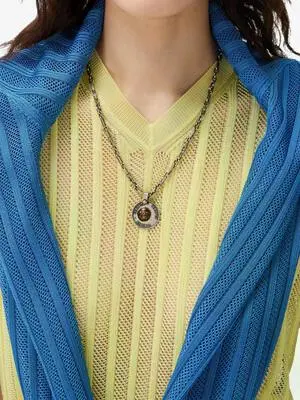 Versace Logo Tag Necklace