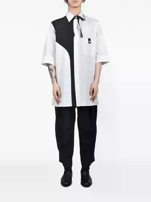 Yohji Yamamoto Two-tone Short-sleeved Shirt