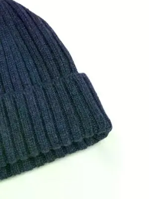 Fedeli Ribbed Cashmere Beanie Hat