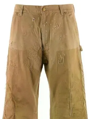 SAINT MXXXXXX Distressed Double-knee Trousers