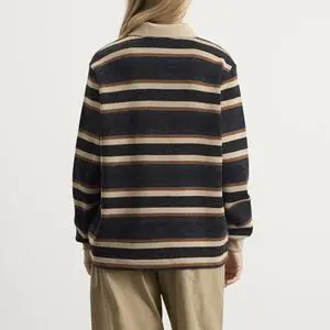 Adidas Striped Polo Knit Jumper - Black