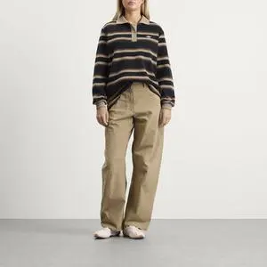 Adidas Striped Polo Knit Jumper - Black