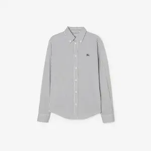 Burberry Classic Fit Stretch Cotton Shirt - Thunder Grey