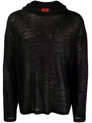 424 Mesh Long-sleeve Hoodie