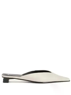 AMI Paris Point-toe Leather Mules