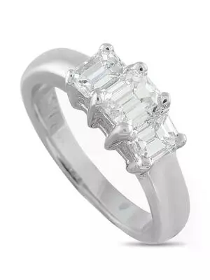 LB EXCLUSIVE Diamond Three-stone Ring - Silver