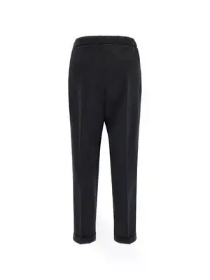 Alberto Biani Elasticated Turn-up Trousers