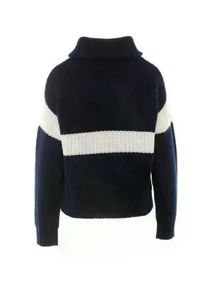 LISA YANG Mavis Striped Cashmere Sweater - Blue