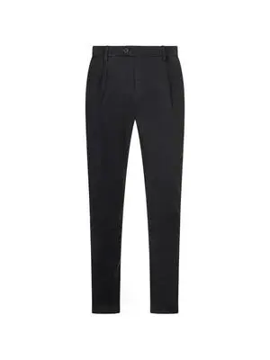 MASON'S Osaka 1 Pince Pleated Trousers - Blue