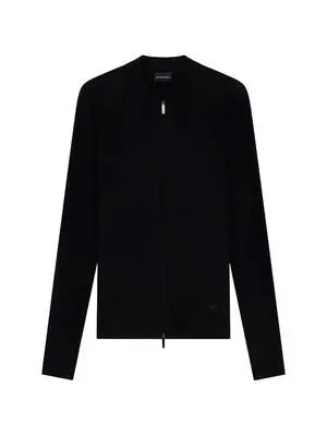 Emporio Armani Virgin Wool Regular Fit Cardigan