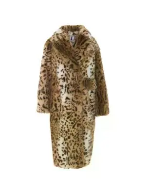 SWORD 6644 Leopard-print Coat