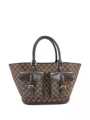 LOUIS VUITTON Damier Ebène Pocket Tote Bag
