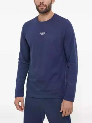 Guess Logo-print Long-sleeve Pajamas