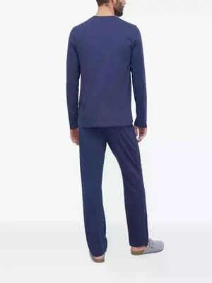 Guess Logo-print Long-sleeve Pajamas
