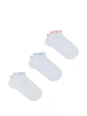 Emporio Armani Logo Socks Set - White