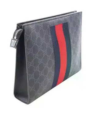 Gucci Gg Supreme Web Clutch Bag